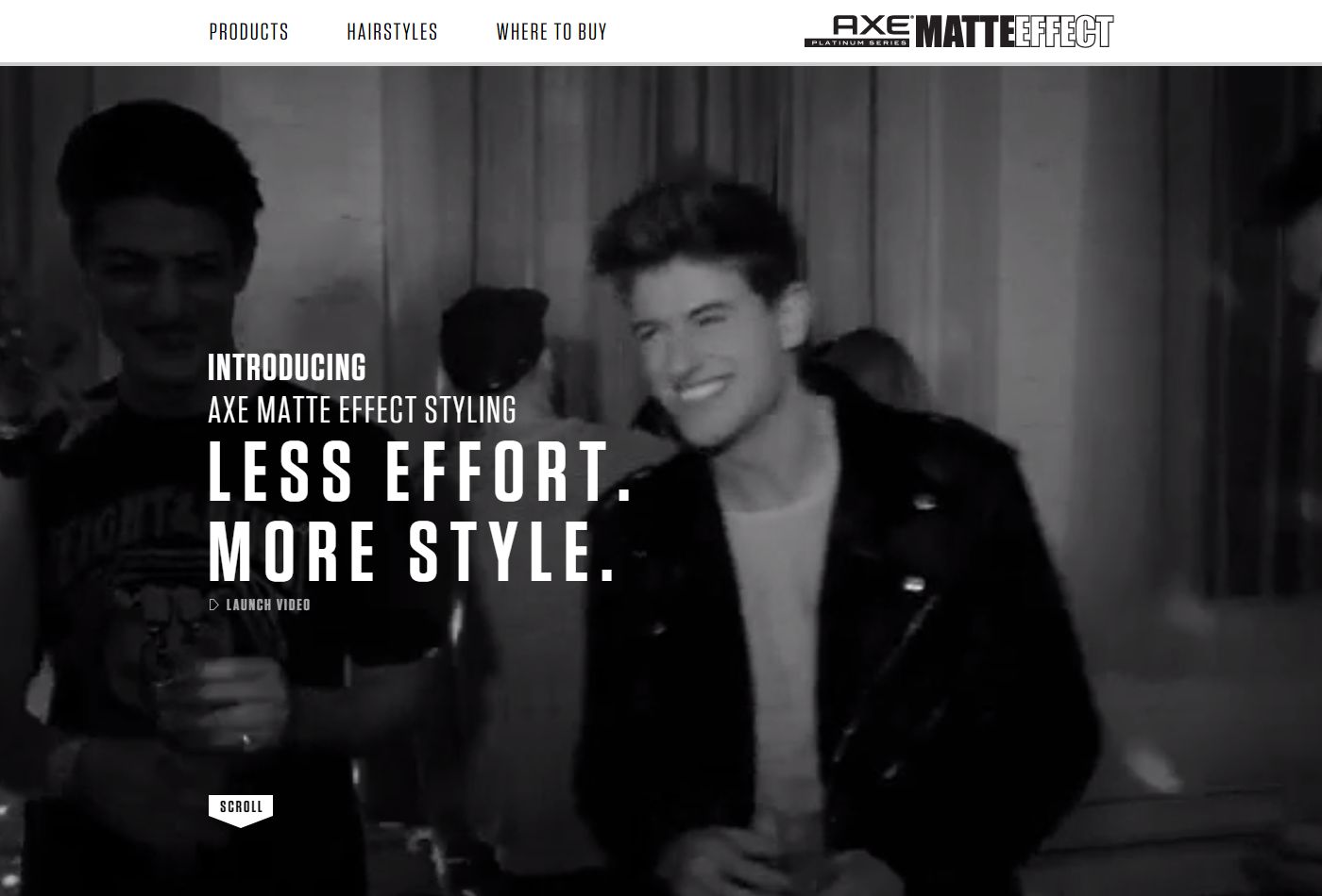 Less Effort. More Style | AXE Matte Effect | WDG ウェブデザインギャラリー